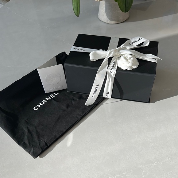 CHANEL | Accessories | Chanel Black Gift Box With White Ribbon | Poshmark